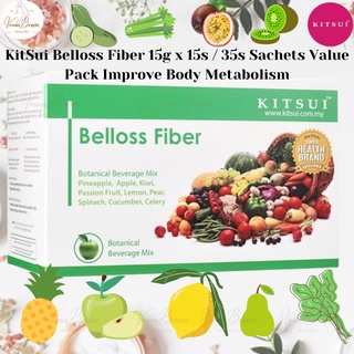 KitSui Belloss Fiber - Belly Loss | Improve Body Metabolism (15g x 15s ...