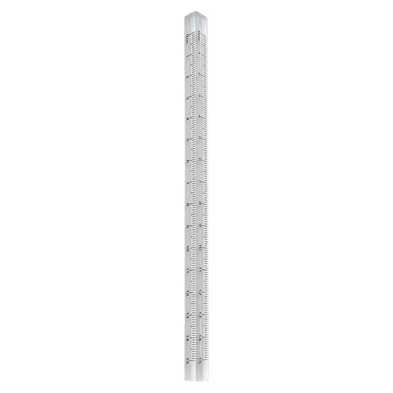Stat Triangular Prism Ruler 0-15cm Straight Ruler Ideal for Teacher ...