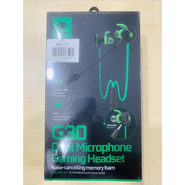 PLEXTONE G30 DUAL MICROPHONE GAMING HEADSET | Shopee Malaysia