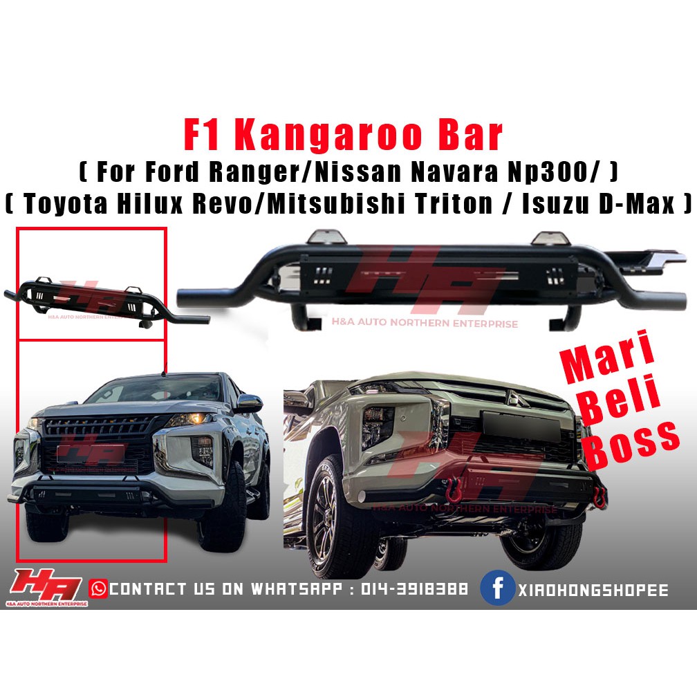 F1 Kangaroo Bar /Nudge Bar Fit For Ford Ranger/Nissan Navara Np300 ...