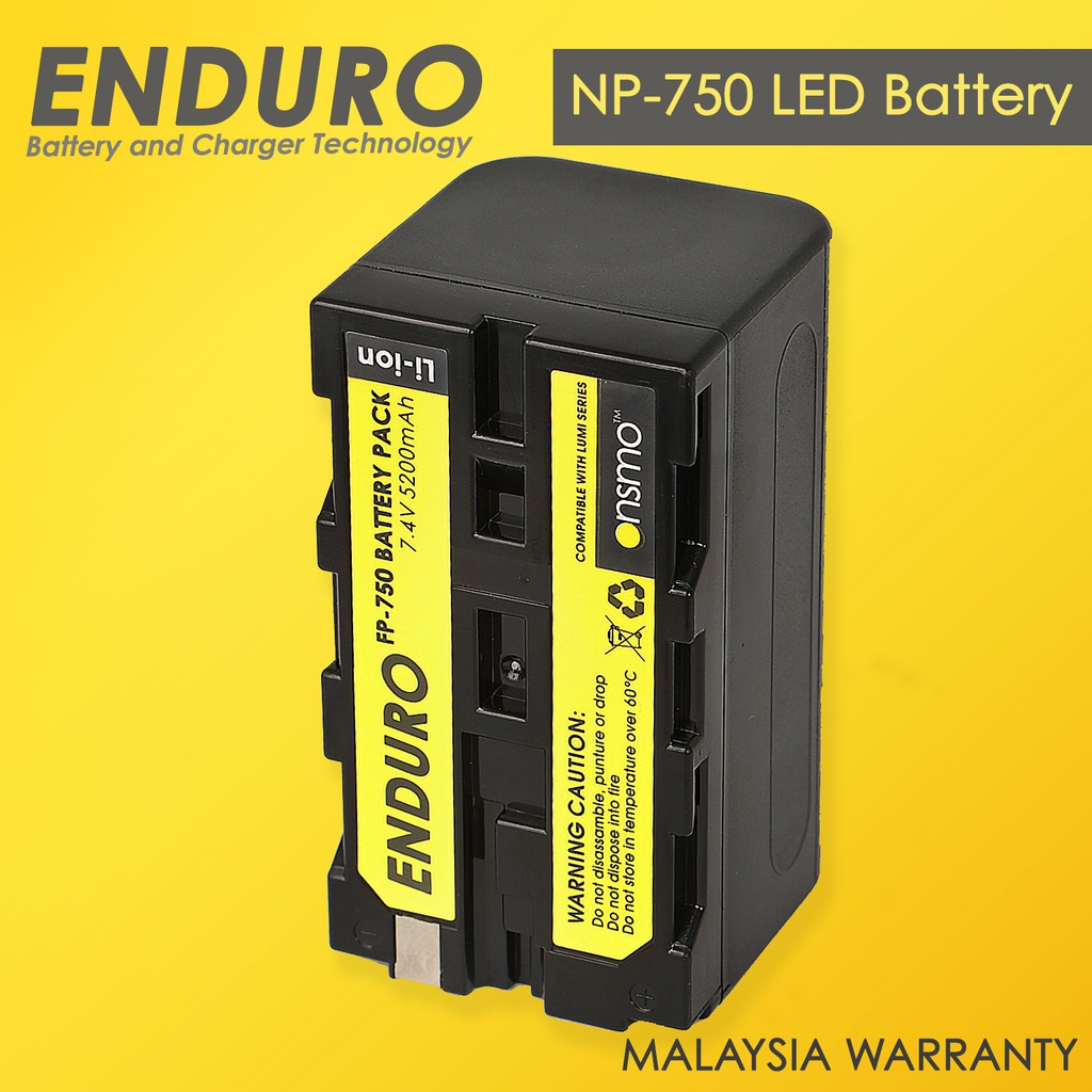 Enduro NP-F750/NP-F770 Lithium Battery (NEW) | Shopee Malaysia