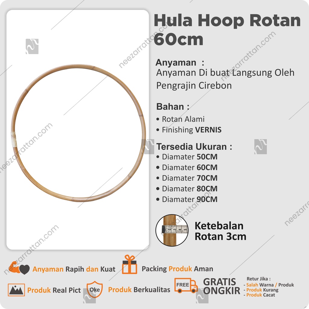 Hula Hoop Sports Yoga/hulahoop/hulahop/holahop Rattan 60cm | Shopee ...