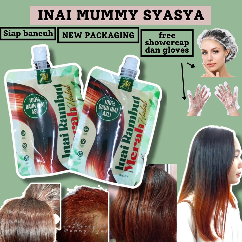 Inai Rambut Halal Sah Solat Organik | Tiada Pewarna Tambahan Inai Henna ...