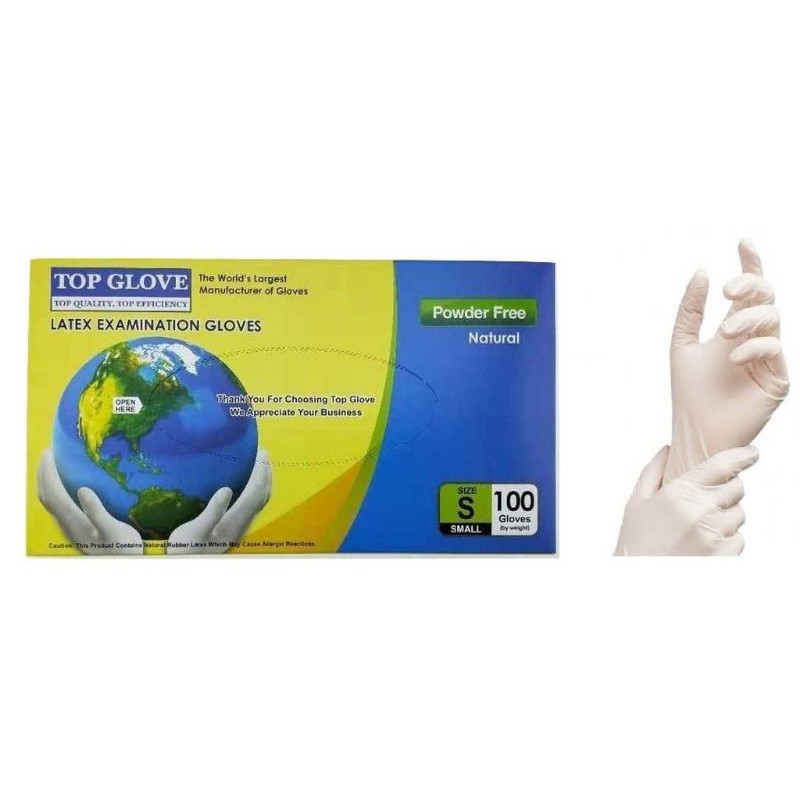 Top Glove Latex Examination Gloves (100pcs) | Shopee Malaysia