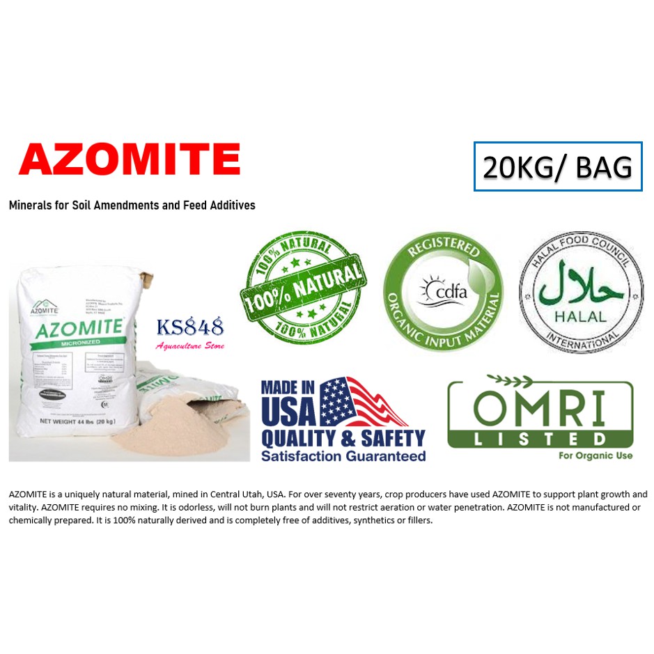 AZOMITE is a uniquely Natural Minerals/ Organic Fertilizers/ Aquaponic farming/ Aquaculture ...