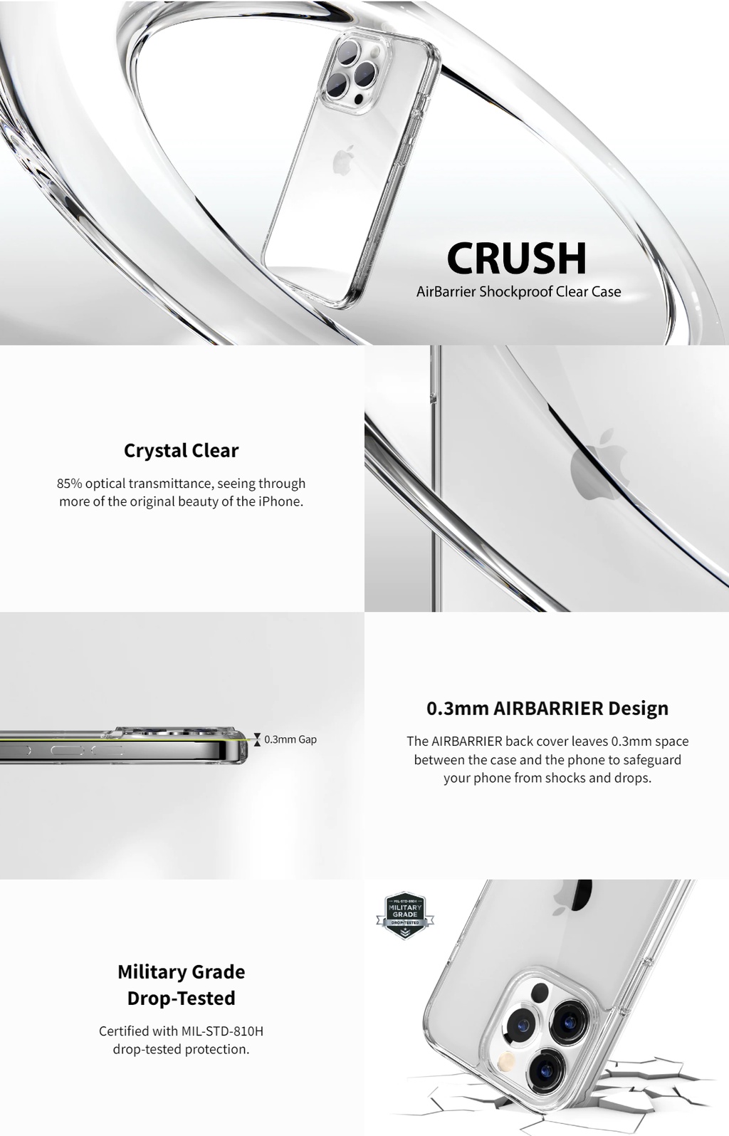 SwitchEasy Crush Case for iPhone 14/ 14 Plus / 14 Pro / 14 Pro Max - Transparent | Shopee Malaysia