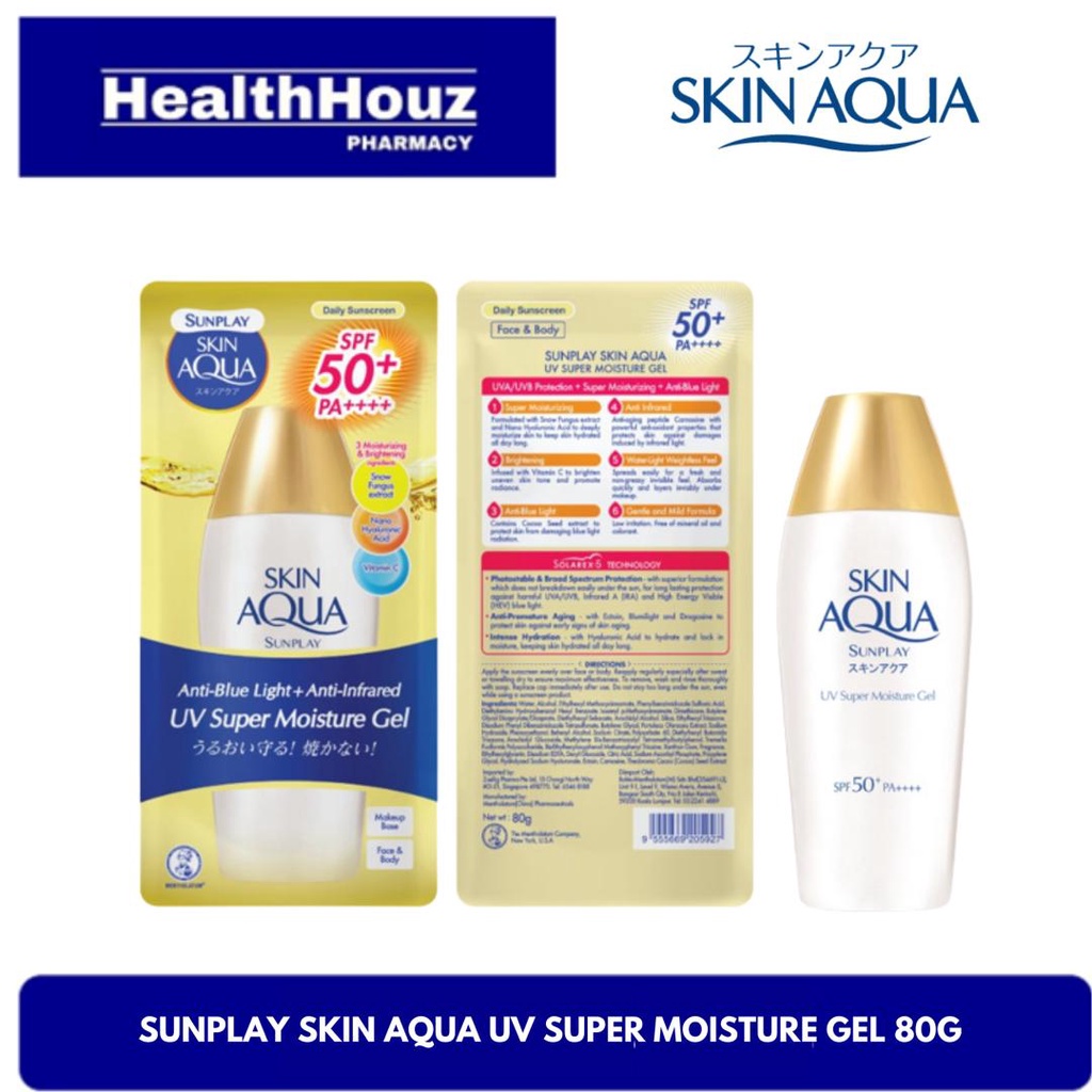 SUNPLAY Skin Aqua UV Super Moisture Gel SPF50, 80g | Shopee Malaysia
