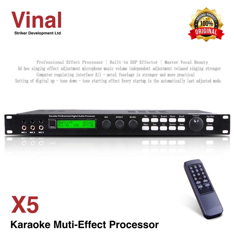 Vinal X5 Karaoke Muti-Effect Processor / Professional Sound KTV ...