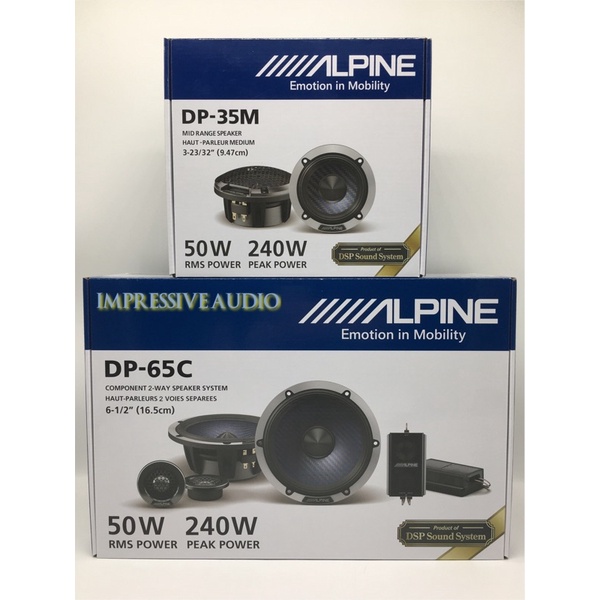 ALPINE 3WAY SPEAKER SYSTEM(DP-65C + DP-35M) | Shopee Malaysia
