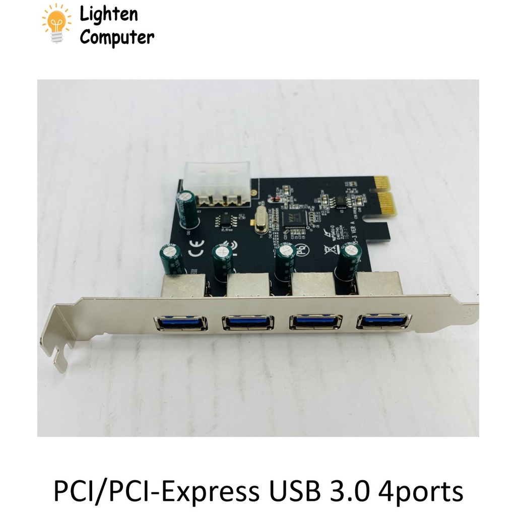 TINYTECH USB V3.0 4port Super Speed 5Gbps | PCI/PCI-Express Internal Expansion I/O Controller ...