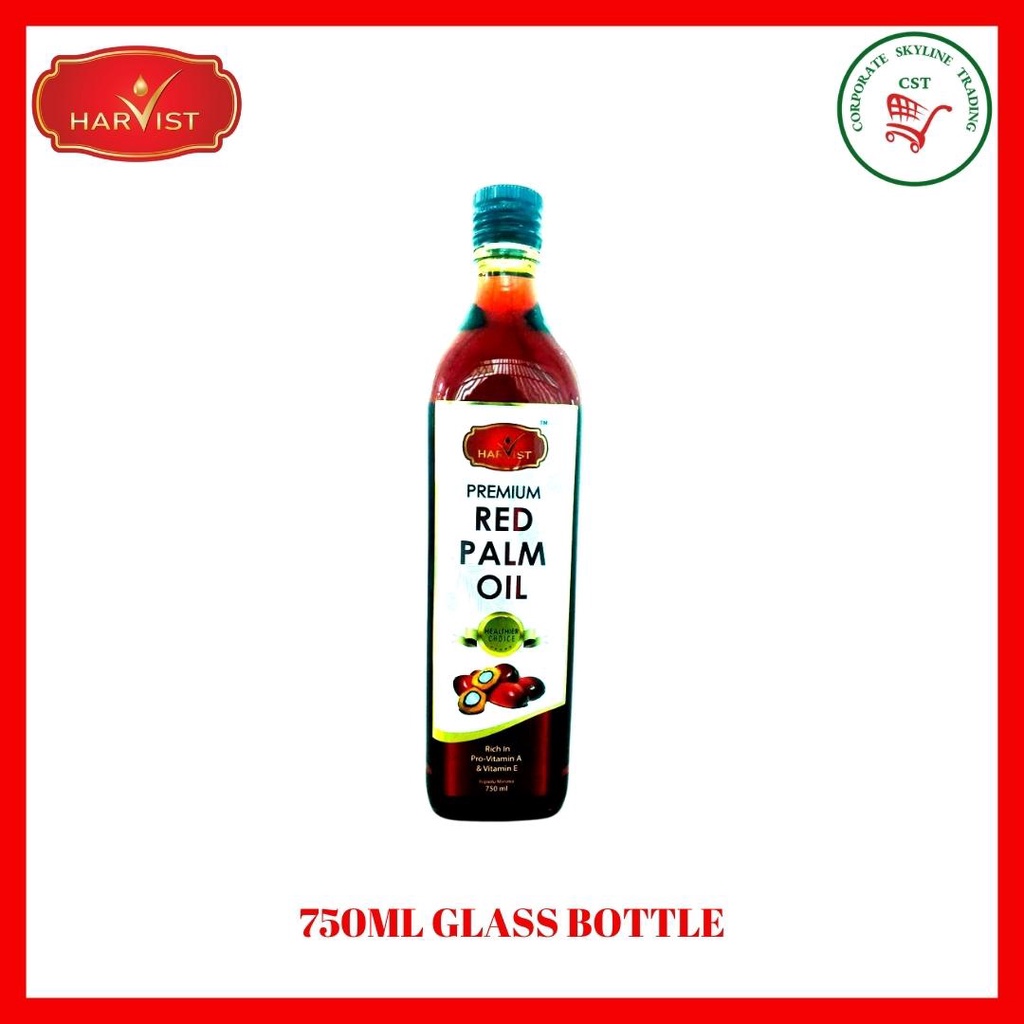 HARVIST PREMIUM RED PALM FRUIT OIL 750ml (GLASS BOTTLE) / HARVIST MINYAK KELAPA SAWIT MERAH ...