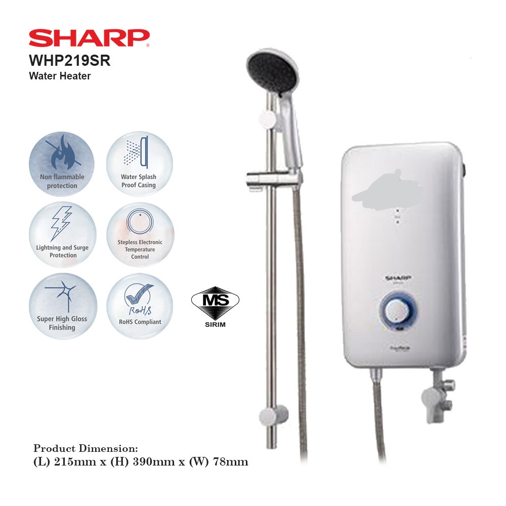 Sharp water heater(WHP219SR) | Shopee Malaysia