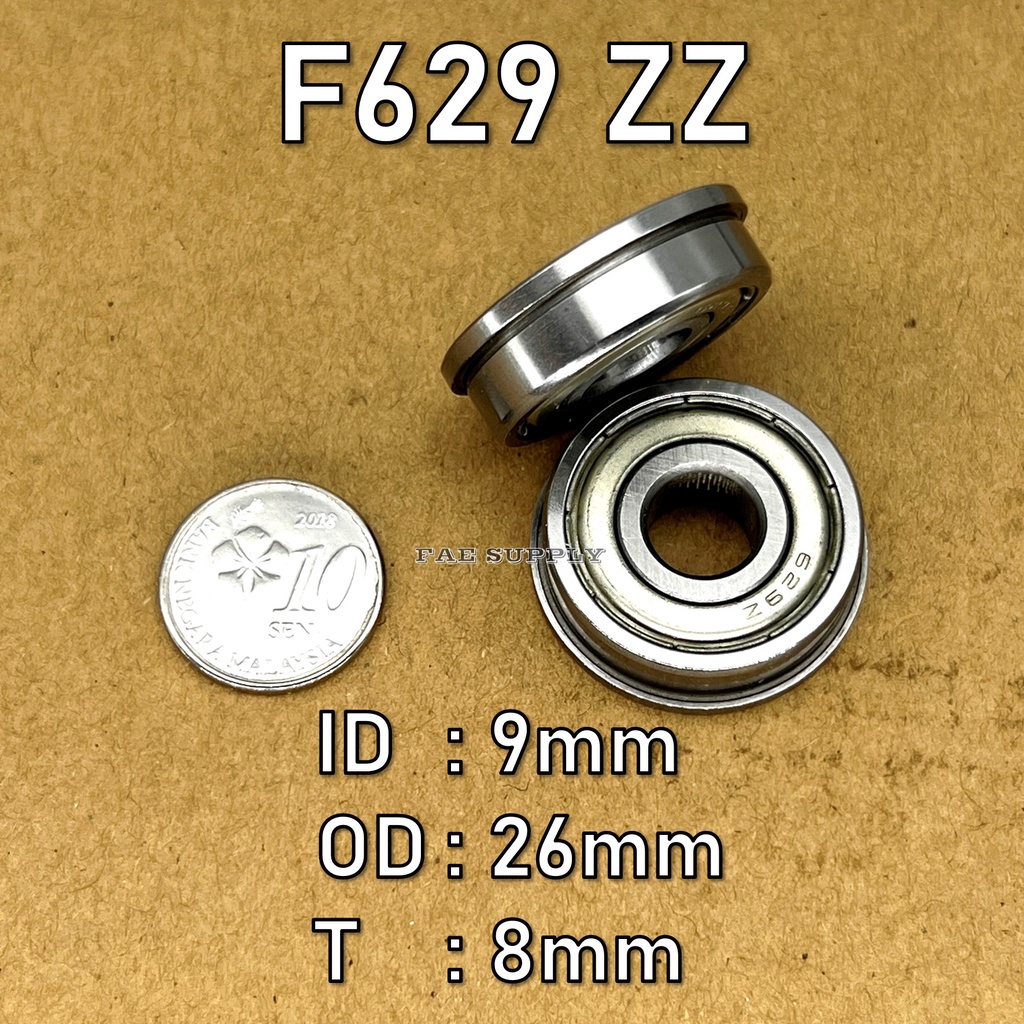 Flange Ball Bearing Flanged F603 F604 F605 F606 F607 F608 F609 F623 ...
