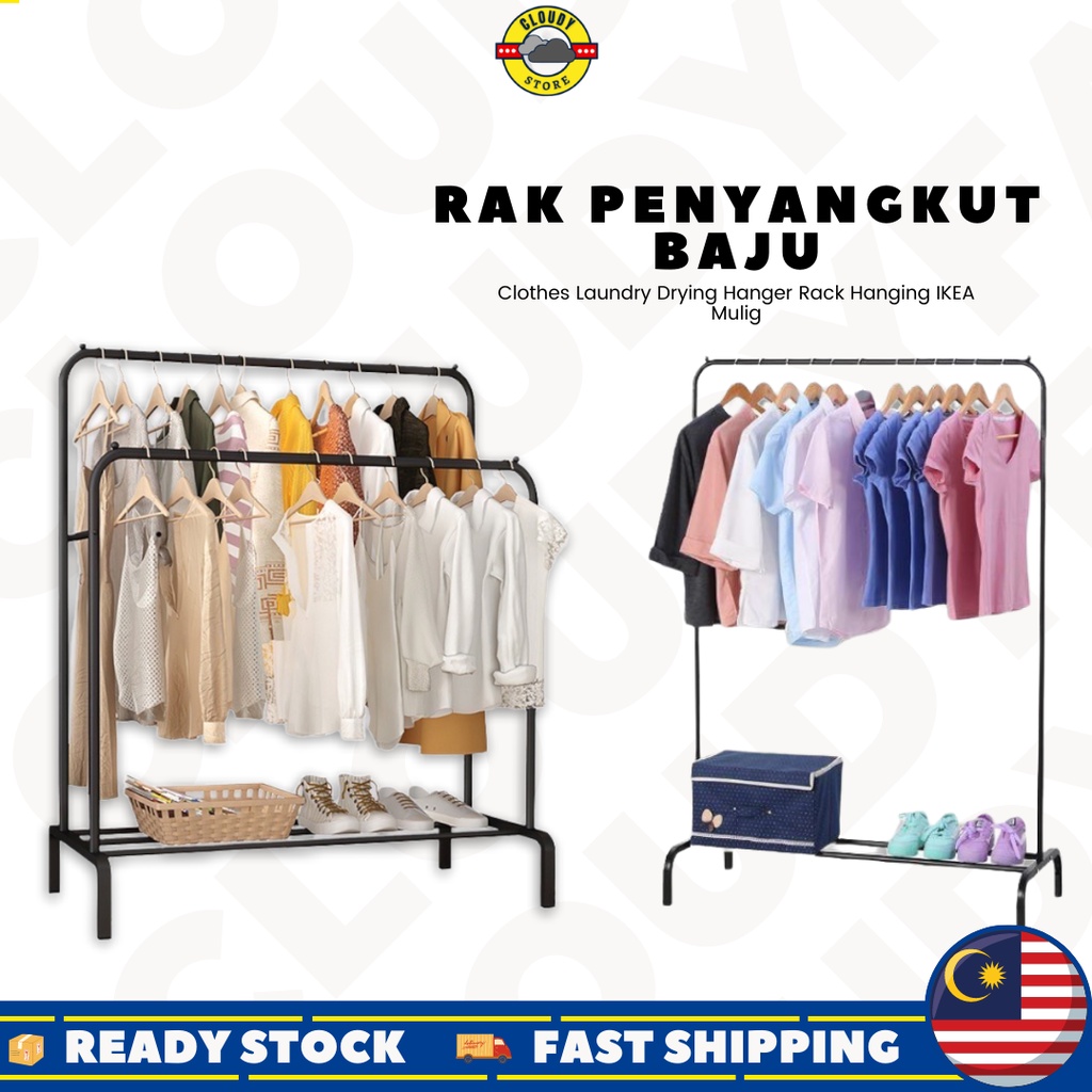 Rak Penyangkut Penyakut Tempat Sangkut Gantung Baju Pakaian Ikea Besi ...