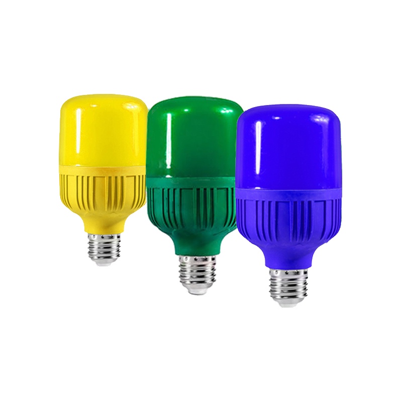 Green Blue Yellow High Power LED Bulb Lamp E27 220V 5W 10W 15W 20W 30W High Brightness Spotlight ...
