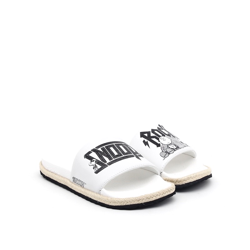 Joy & Mario X Peanuts Snoopy Espadrilles Slide - White | Shopee Malaysia