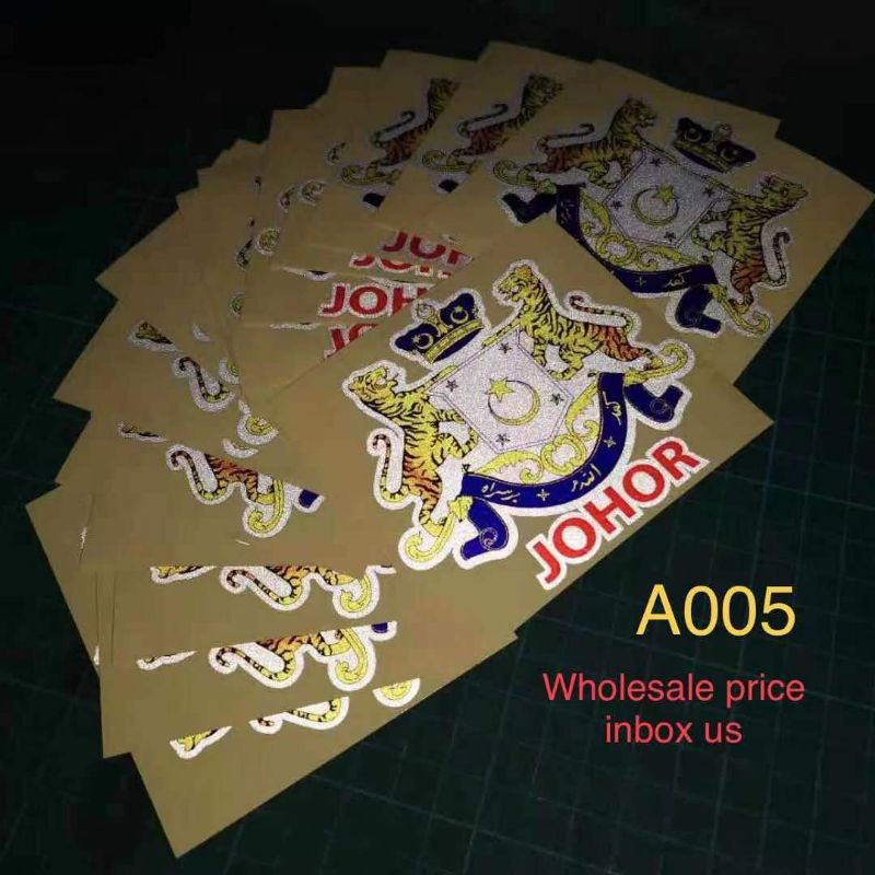 Johor logo Reflective Print & Cut Sticker | Shopee Malaysia