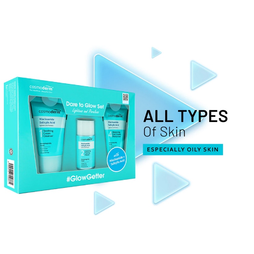 COSMODERM Niacinamide Dare to Glow Set (W) | Shopee Malaysia