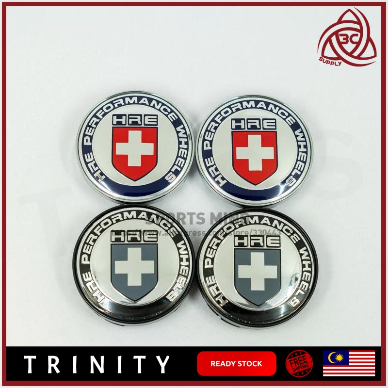 4 Biji -60MM Rim Emblems HRE Performance Emblem Wheel Center Cap ...