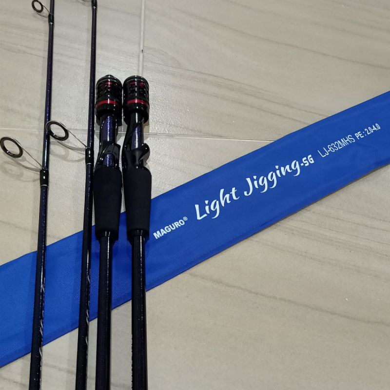 Maguro Japan Light Jigging Solid Carbon Spinning Rod (Pos Packing Dalam ...