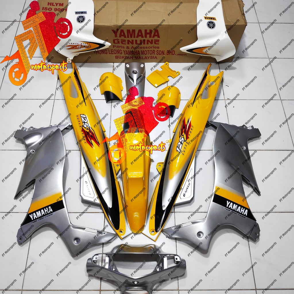 Yamaha 125Z 125ZR Cover Set Yellow Silver Kuning Sabit HLY Original ...