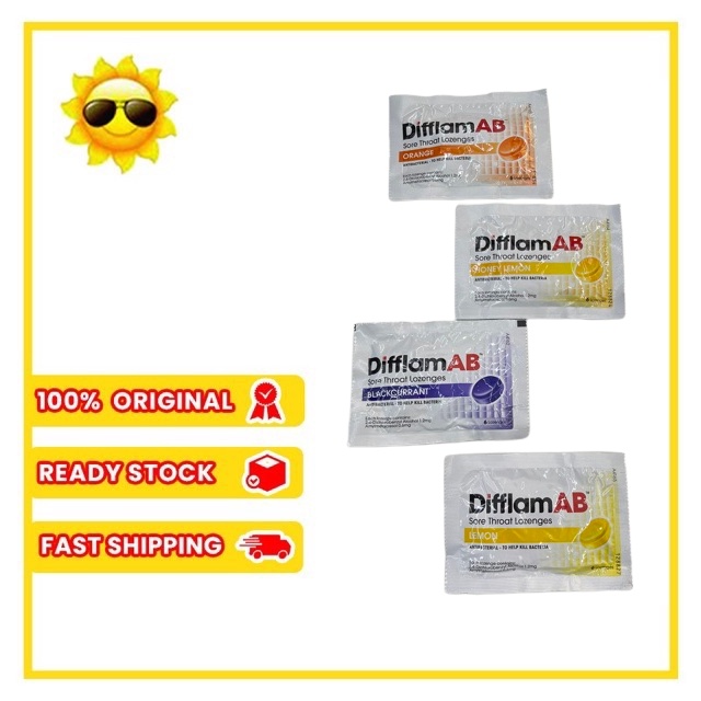 DIFFLAM AB SORE THROAT LOZENGES (6'S)(EXP6/2024) | Shopee Malaysia