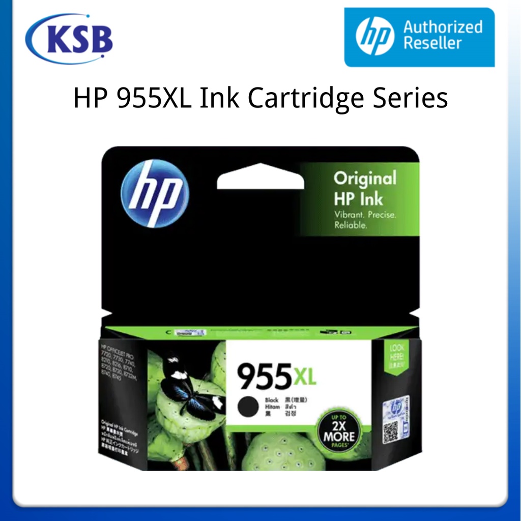 HP 955XL Ink Cartridge Series ( L0S72AA | L0S63AA | L0S66AA | L0S69AA ...