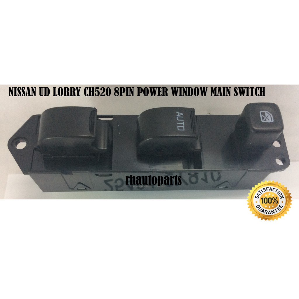 NISSAN TRUCK UD CH520 LORRY,LORI 8 Pin Main Power Window Switch Master ...