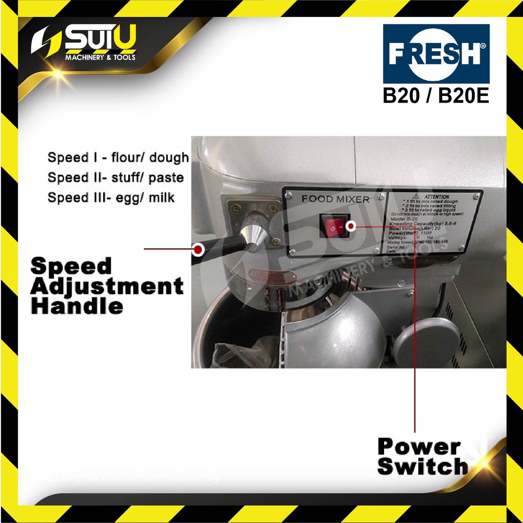 FRESH B20 / B20E / B20-E 20L Universal Stand Mixer / Food Mixer 1100W ...