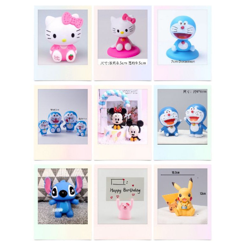 Mickey*Minnie*Pokemon*Melody*叮当Doraemon*Elephant*cake decoration*小叮当 ...