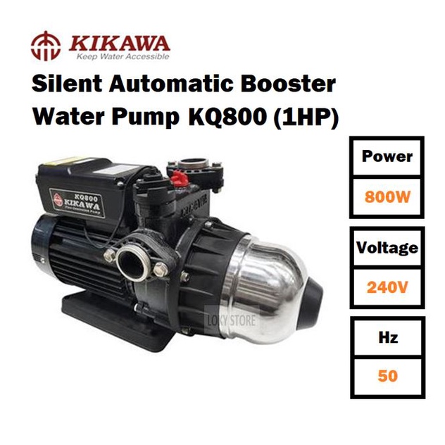 [LOCAL] Kikawa KQ800 Silent automatic booster water pump | Shopee Malaysia