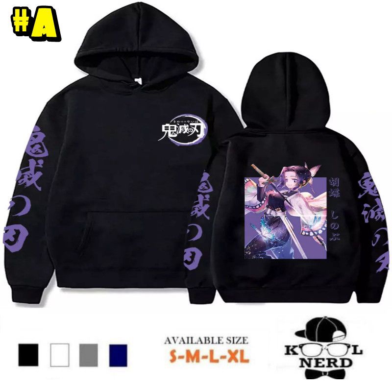 Cool POPULAR JAPANESE ANIME DEMON SLAYER HOODIE SHINOBU KOCHO KIMETSU ...