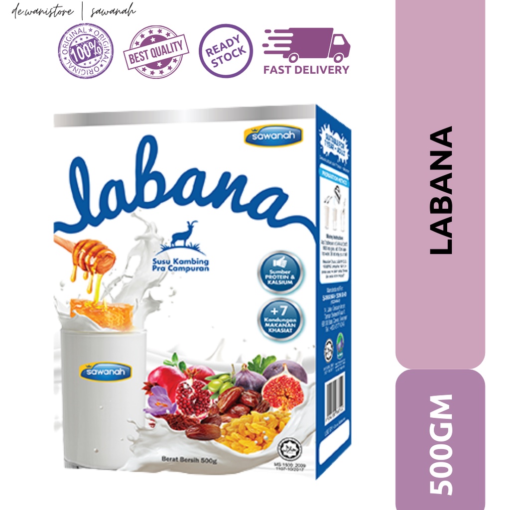 [ 100% ORIGINAL ] Sawanah Labana Susu Kambing Pracampuran (500gm ...