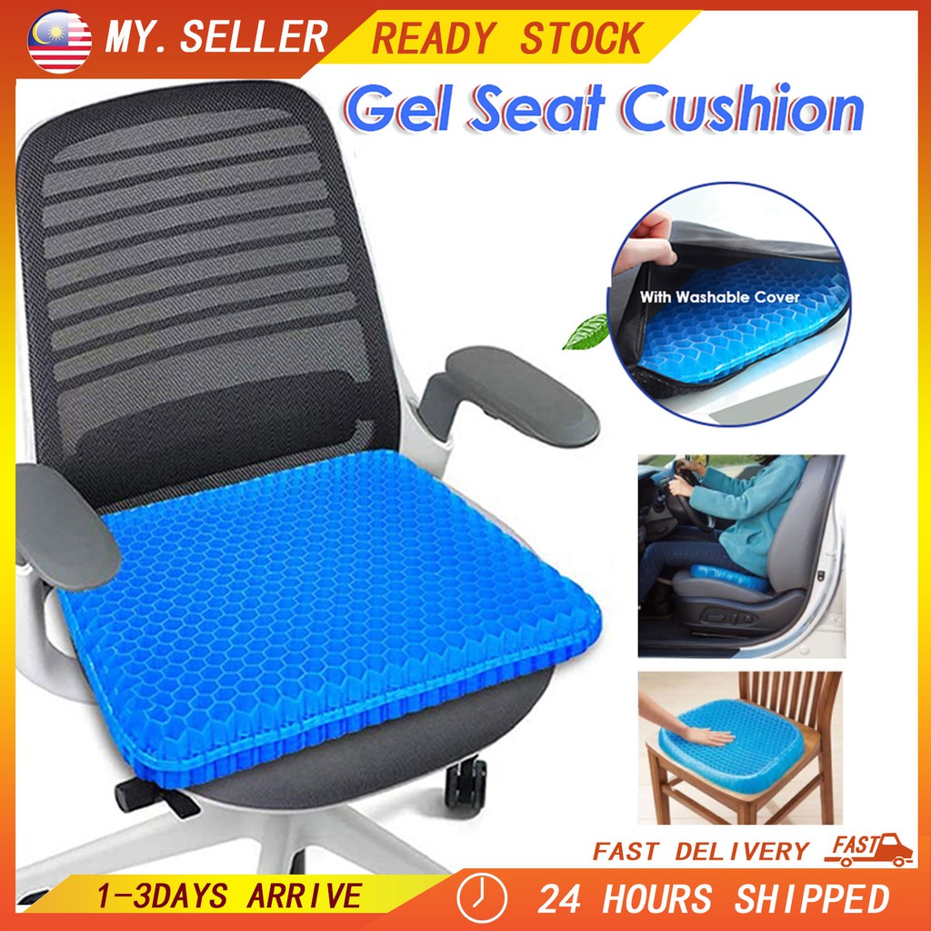 Soft Silicone Cushion Honeycomb Gel Car Seat Cushion Breathable Gel ...