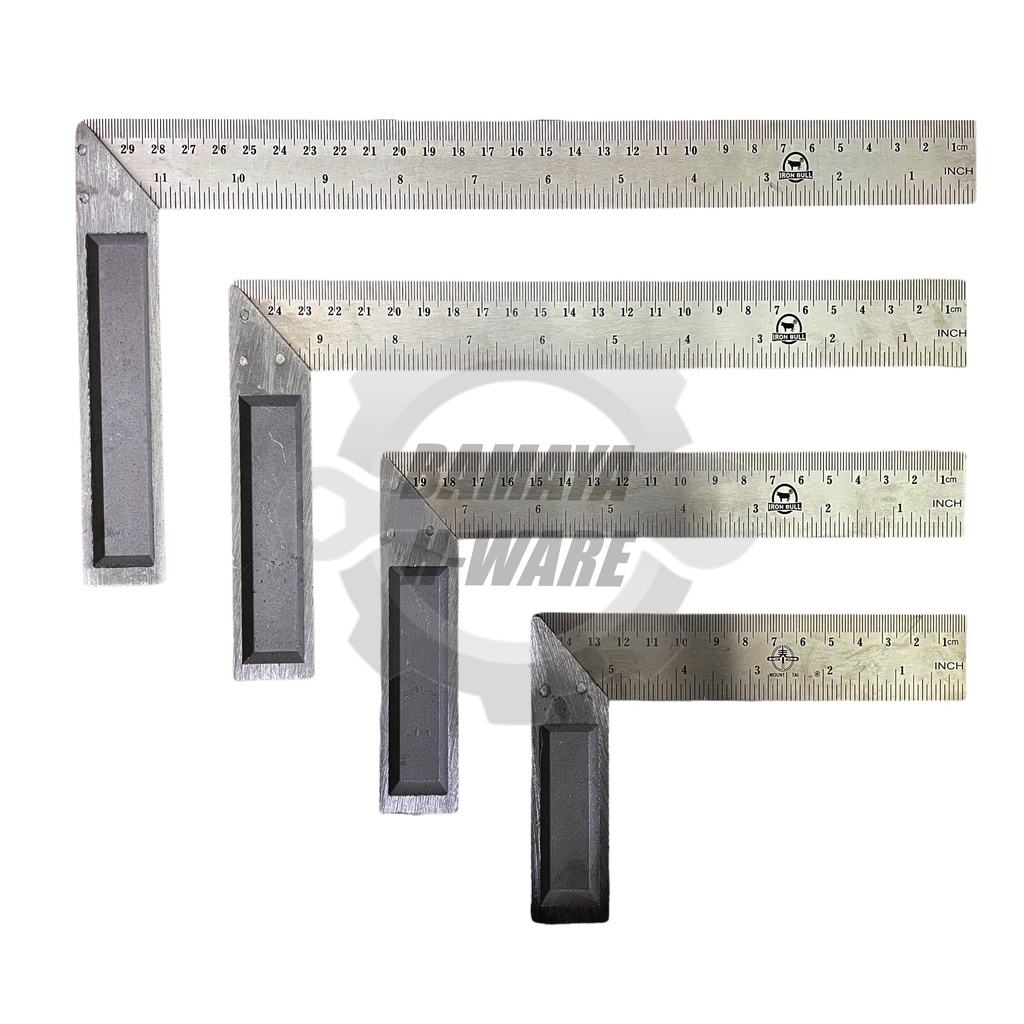 DIAMOND Good Quality 6''-12'' Cast Steel Try Square. Pembaris Sesiku L ...