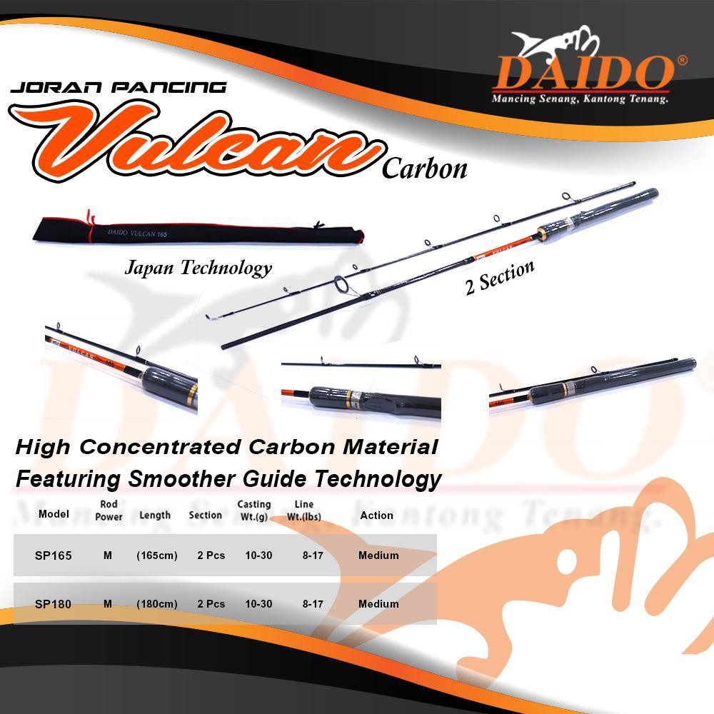 Daido VULCAN CARBON Rod 165cm | Shopee Malaysia