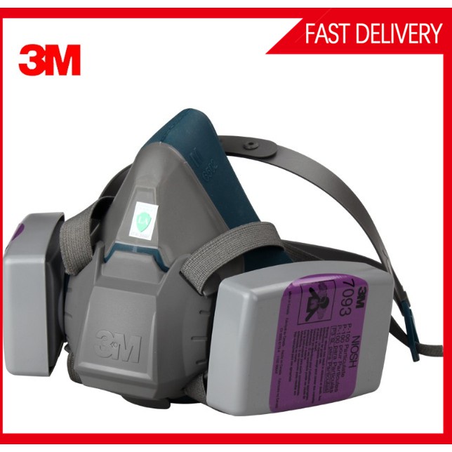 3M 6502 Half Face Respirator +3M 7093 P100 Filter | Shopee Malaysia