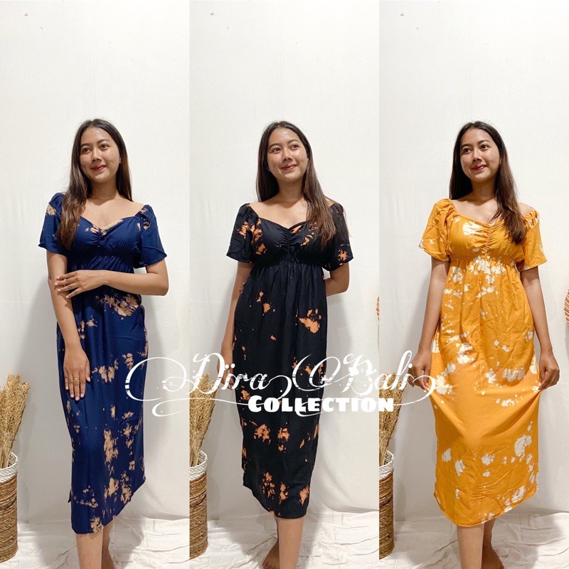 Women's Fashion Center TIE DYE Long Tiedye Negligee | Balinese Clothes ...