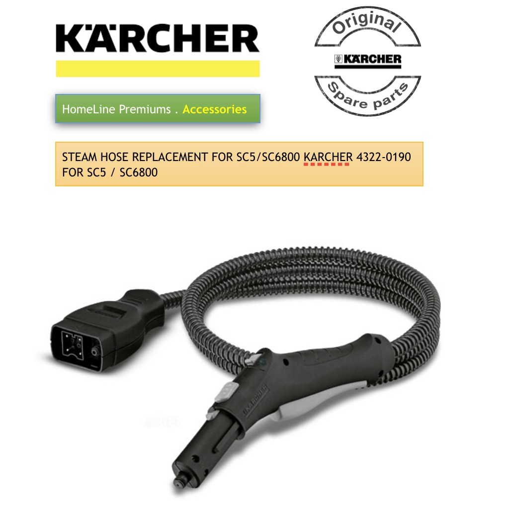 KARCHER STEAM HOSE REPLACEMENT WITH HANDLE AND PLUG, 4322-0190 | Shopee ...