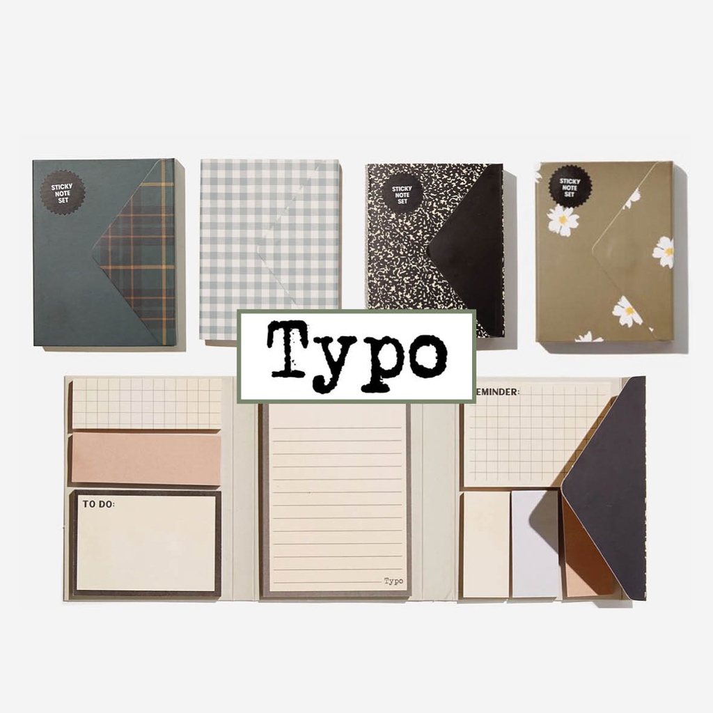 TYPO Pocket Sticky Note Set / Tear Off Sheets | Shopee Malaysia
