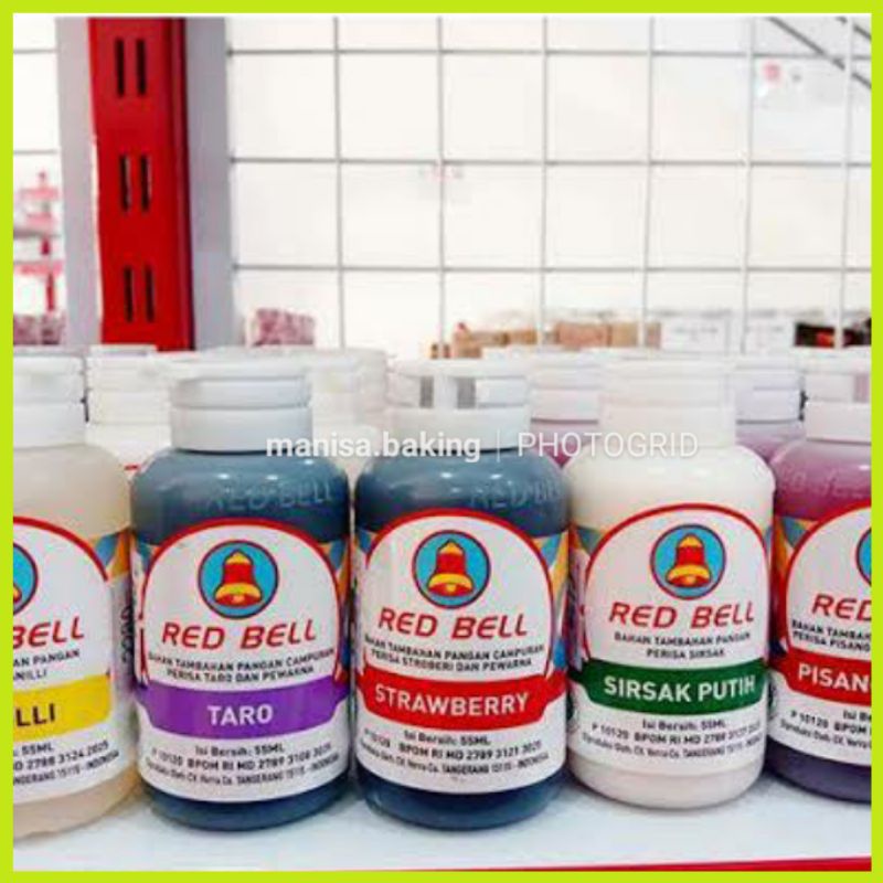 Red BELL FOOD FLAVOR 55 ML REDBELL FOOD COLORING PASTA AROMA | Shopee ...