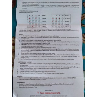 EryCard 2.0 (EldonCard Alternative) Blood Type Testing Kit Set | Shopee ...