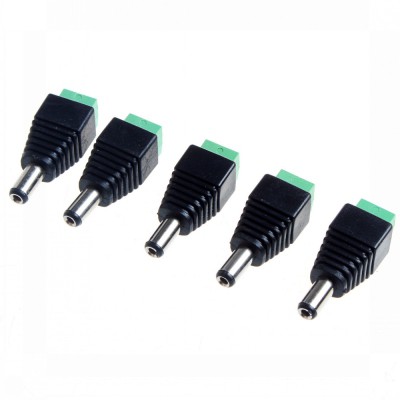 5 pcs DC Barrel Jack Adapter Male 5.5x2.1mm | Shopee Malaysia