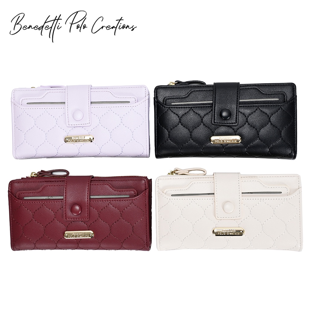 Benedetti POLO Creations Charleigh II Diamond Stitching Bi-Fold Long ...