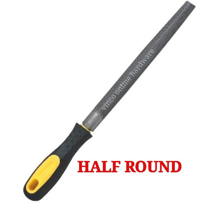 6" / 8” High Quality Steel File Half Round Shape Tool / Kikir Besi ...