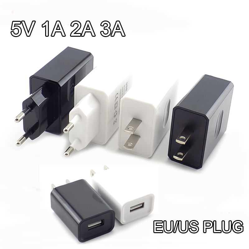 5V 1A 2A 3A Travel USB Adapter Phone Charger Power Supply Adapter Wall Desktop Charger Charging ...