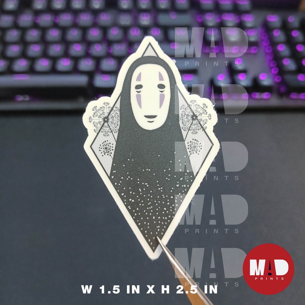 Kaonashi - No Face - Spirited Away - Ghibli Waterproof Sticker | Shopee ...