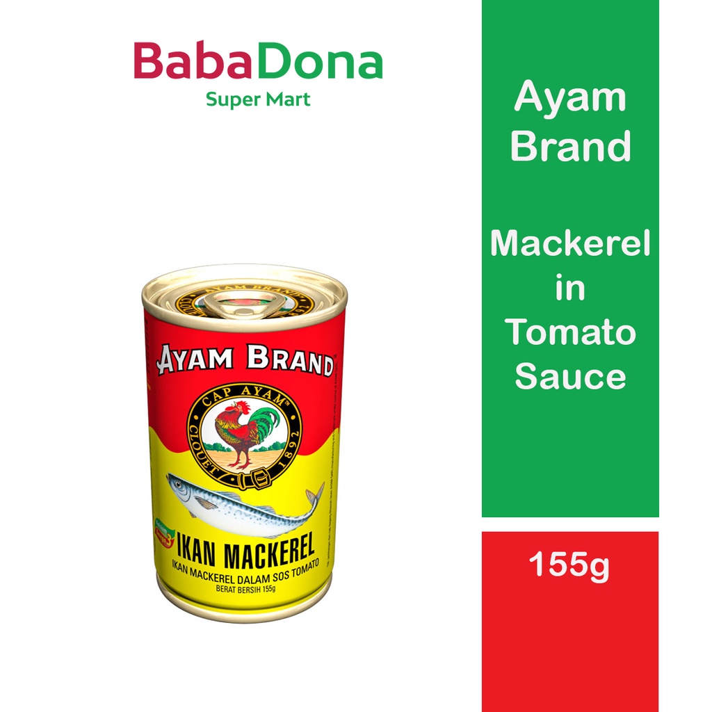 AYAM BRAND MACKEREL / SARDINES IN TOMATO SAUCE - 155G / 230G / 300G / 425G | Shopee Malaysia