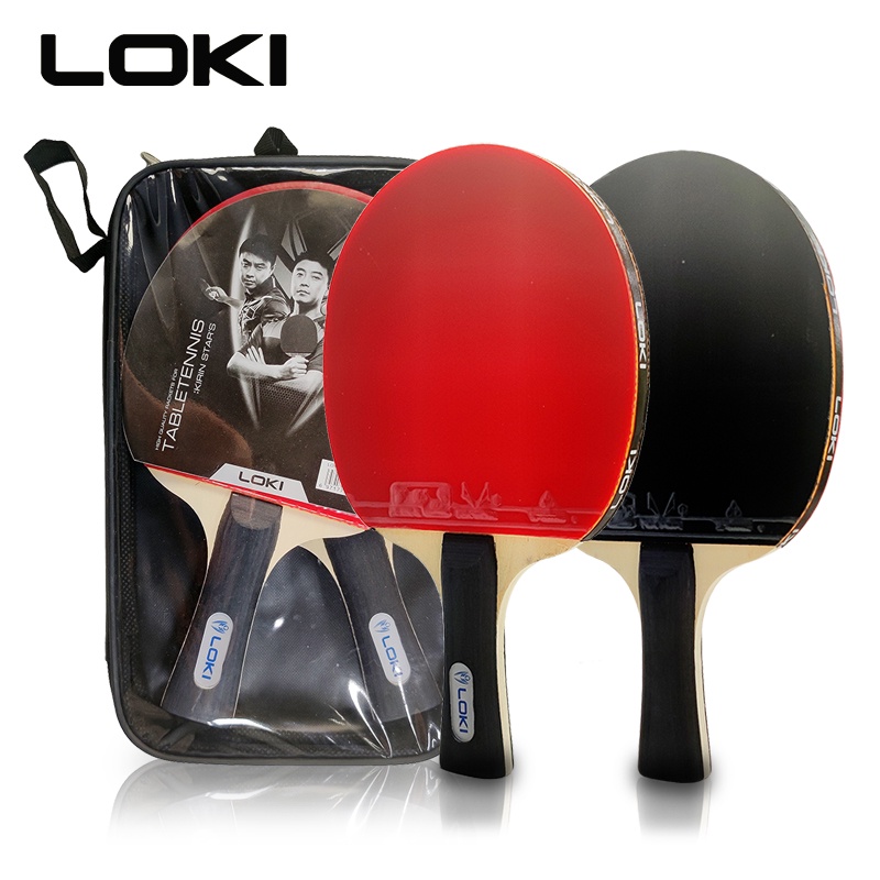 Original Loki K1000 Table Tennis Racket 2PCS ITTF Approved Ping Pong Bats Paddle 5 Wood Blade ...