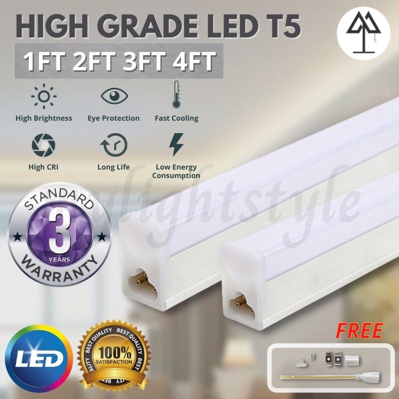 [Premium] LED T5 Tube Light Ceiling Wall Decoration Lampu Siling Mentol ...